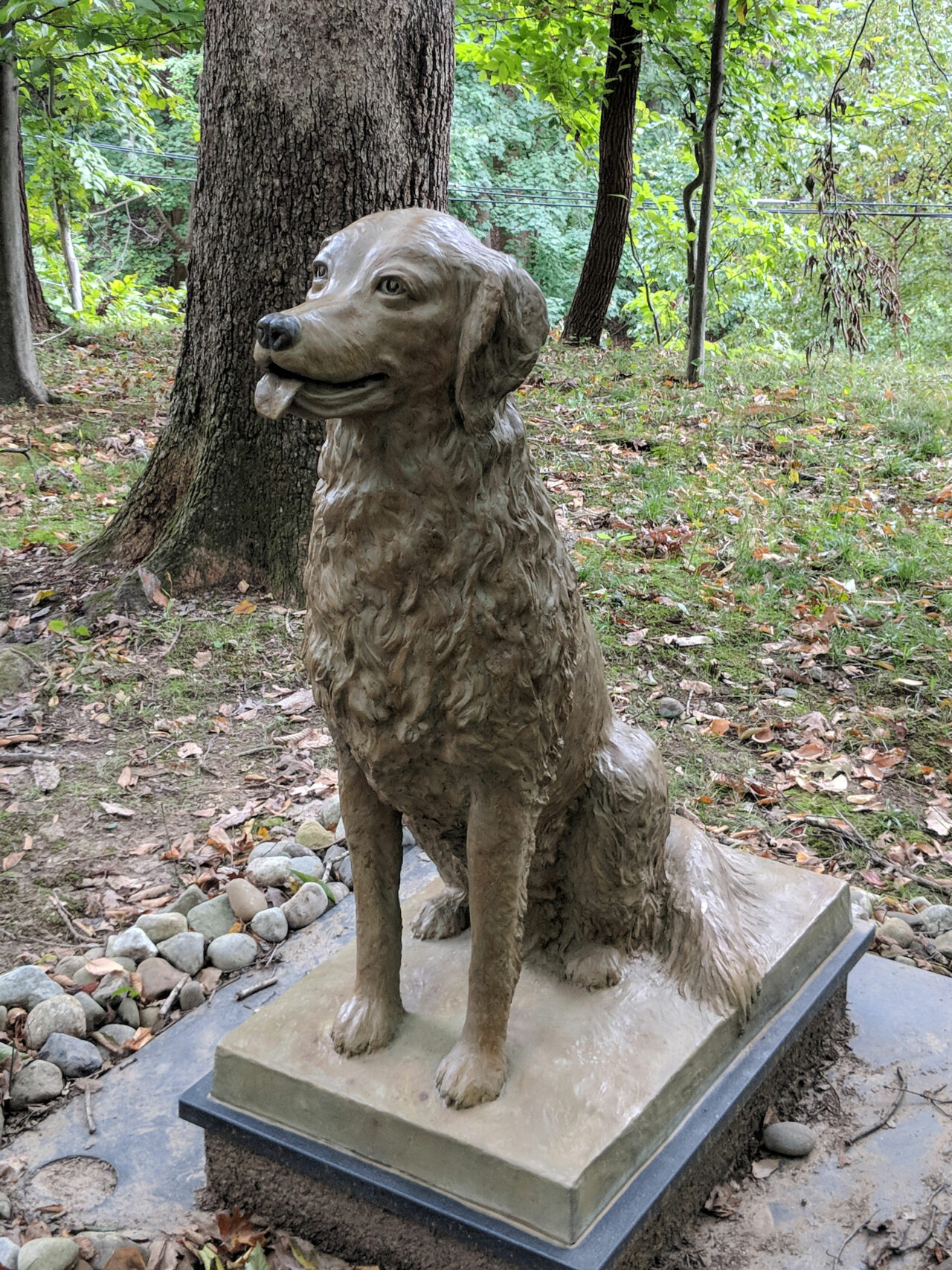 Boo The Golden Retriever | Dennis Smith Sculpture